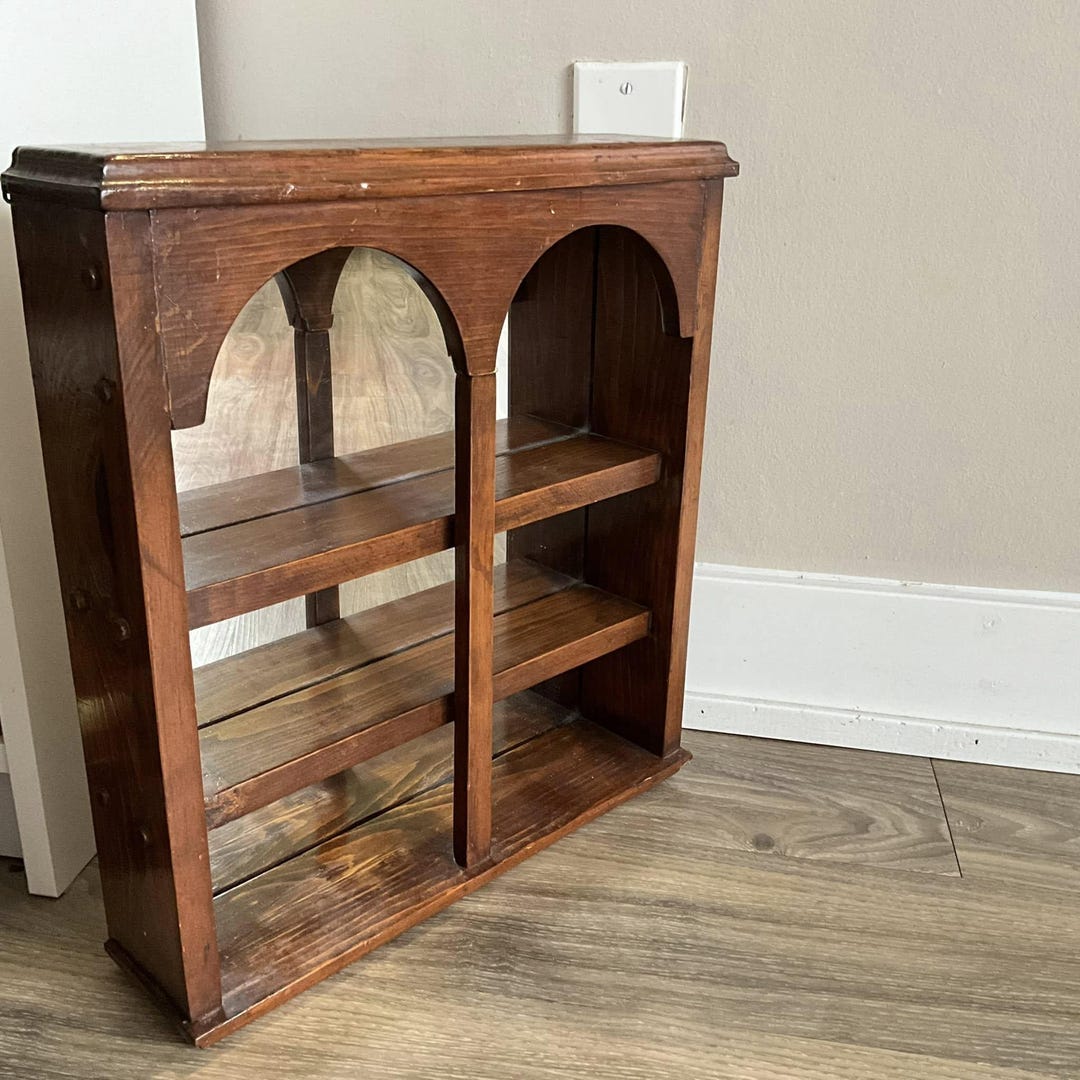 Mirrored Shadow Box Shelf Vintage Wood Display Wall Hanging - Etsy