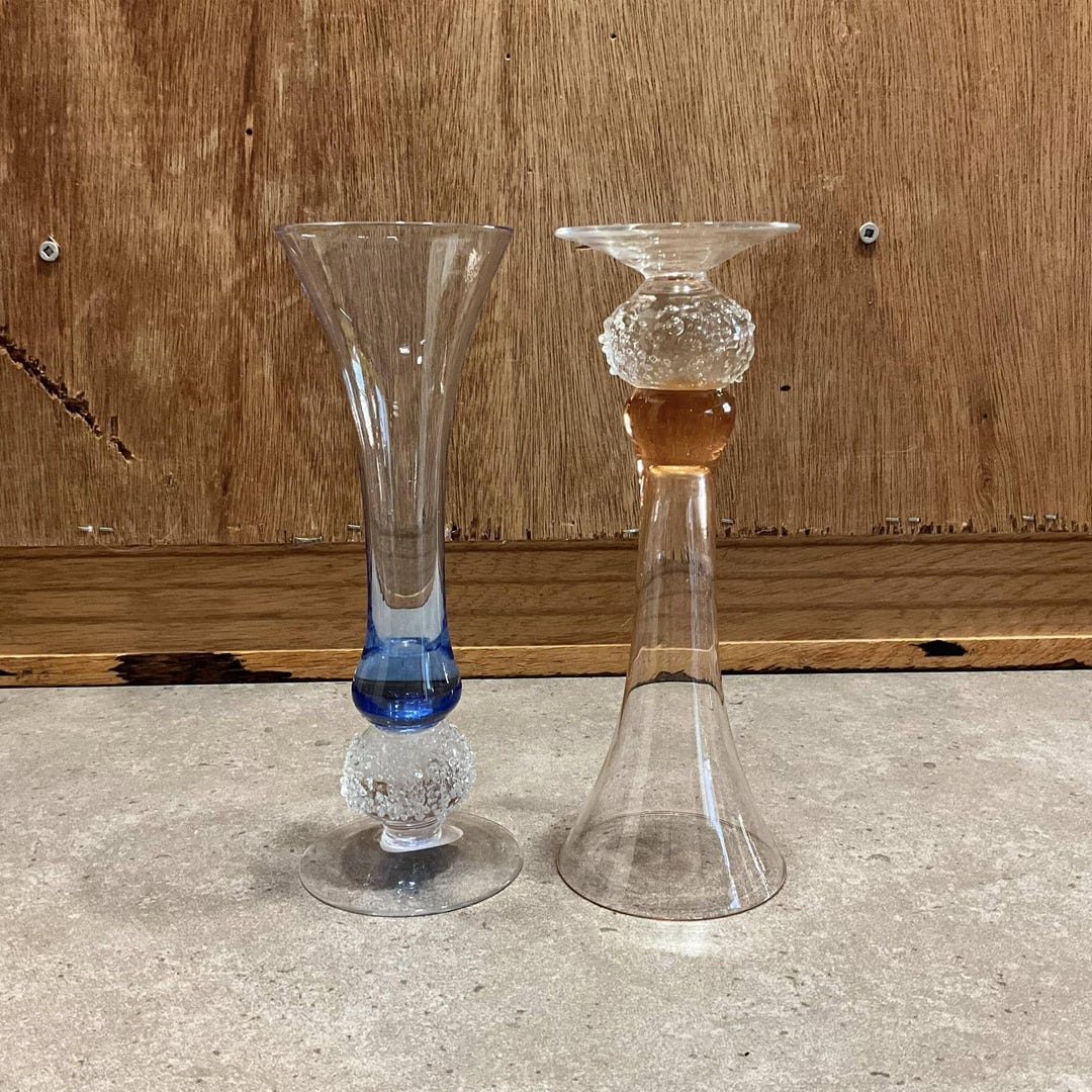 Vintage Bubble Cordial /shot Glasses, Colorful Glass - Etsy