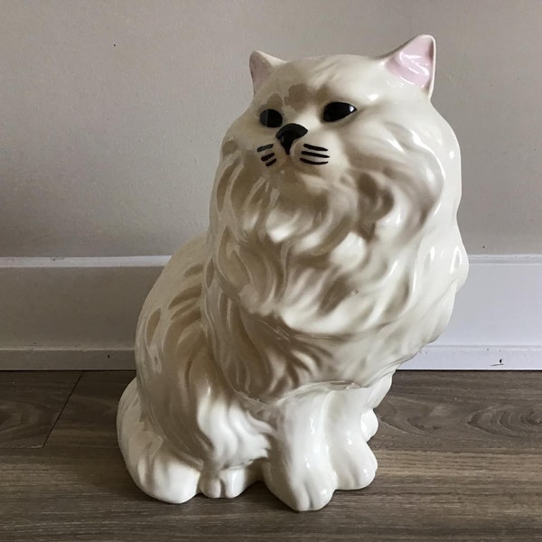 Large Vintage Ceramic Cats - Etsy