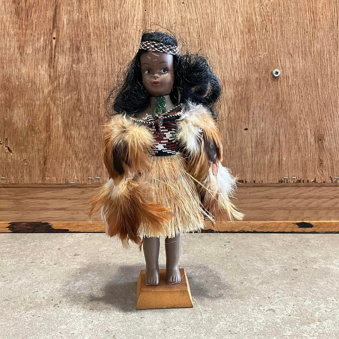 Vintage Maori, New Zealand, Folk Art, Doll Figurine - Etsy