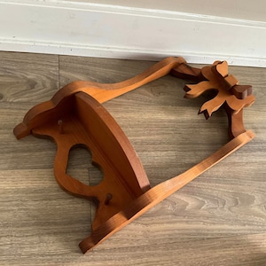 Vintage Wood Shelf, Bow Design Wall Hanging - Etsy
