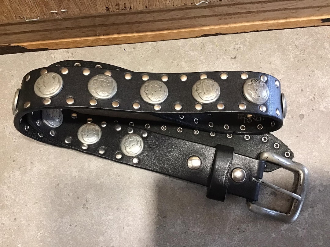 Indian Chief Black the Leather Ranch Belt, Punk, Rock, Native American ...