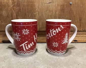 Tim Hortons Red Mugs - Etsy