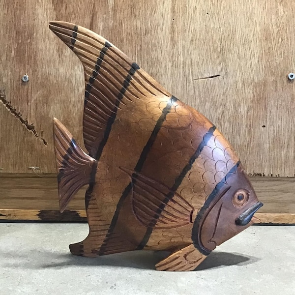 Wooden Fish Carving - Etsy