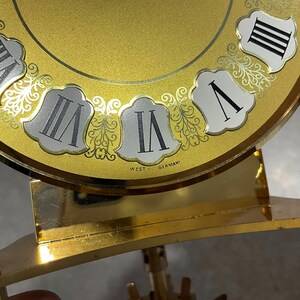 Vintage West Germany Ergo Mantel Clock With Dome, Vintage German Quartz ...