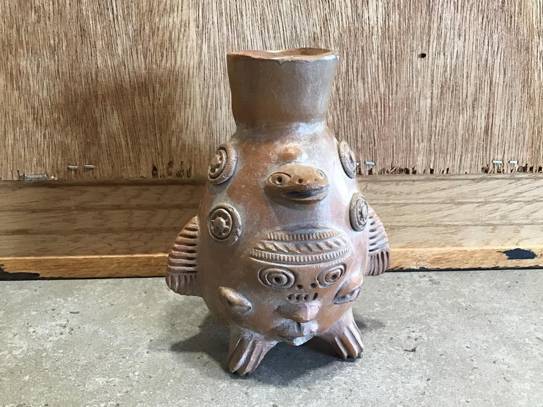 Pre-columbian Figure Maya Aztec Clay Statue Inca Figurine Ancient ...
