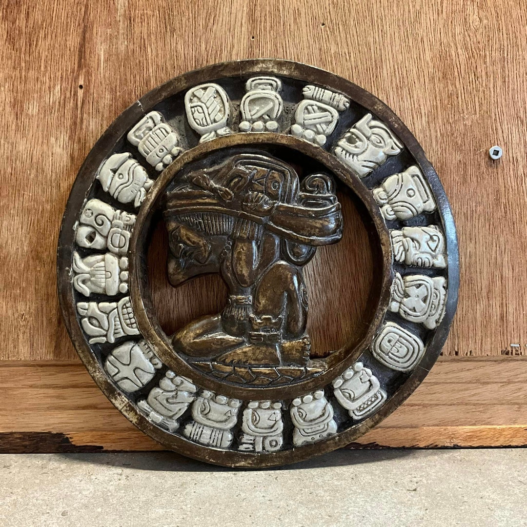 Mexico Aztec 3D Wall Mayan Art, Aztec Calendar Mayan Wall Plaque - Etsy