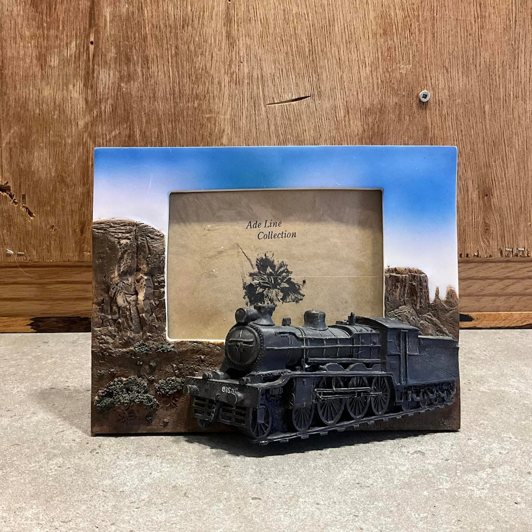 3D Steam Train Picture Frame Photo Easel Back Gift Idea - Etsy