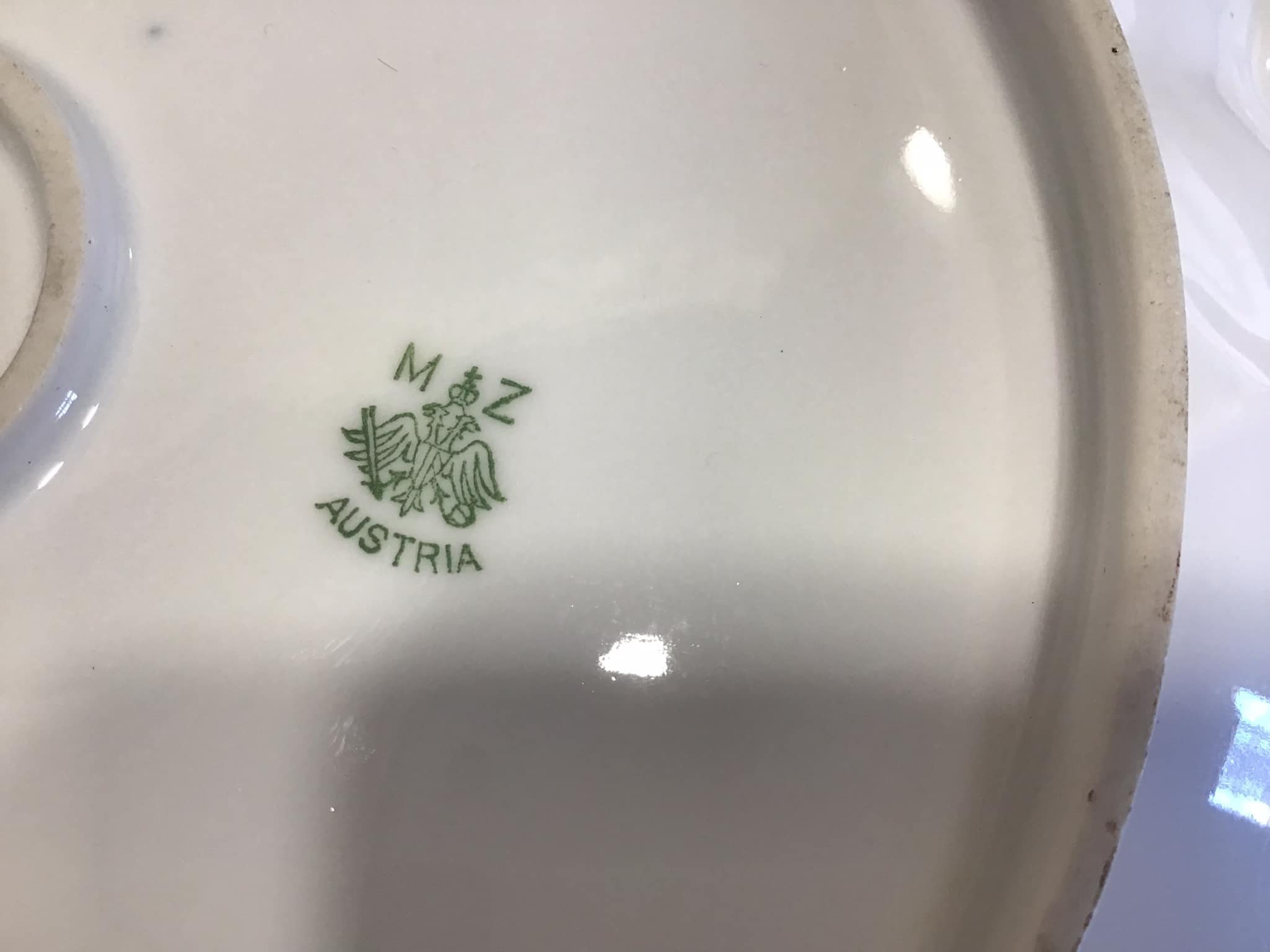 Antique M Z Floral Tray Dish Made in Austria Bowl, Unique Shape ...