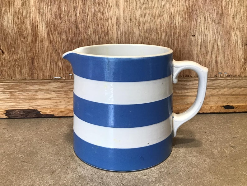 Vintage Green Co Gresley England Cornishware Blue & White - Etsy