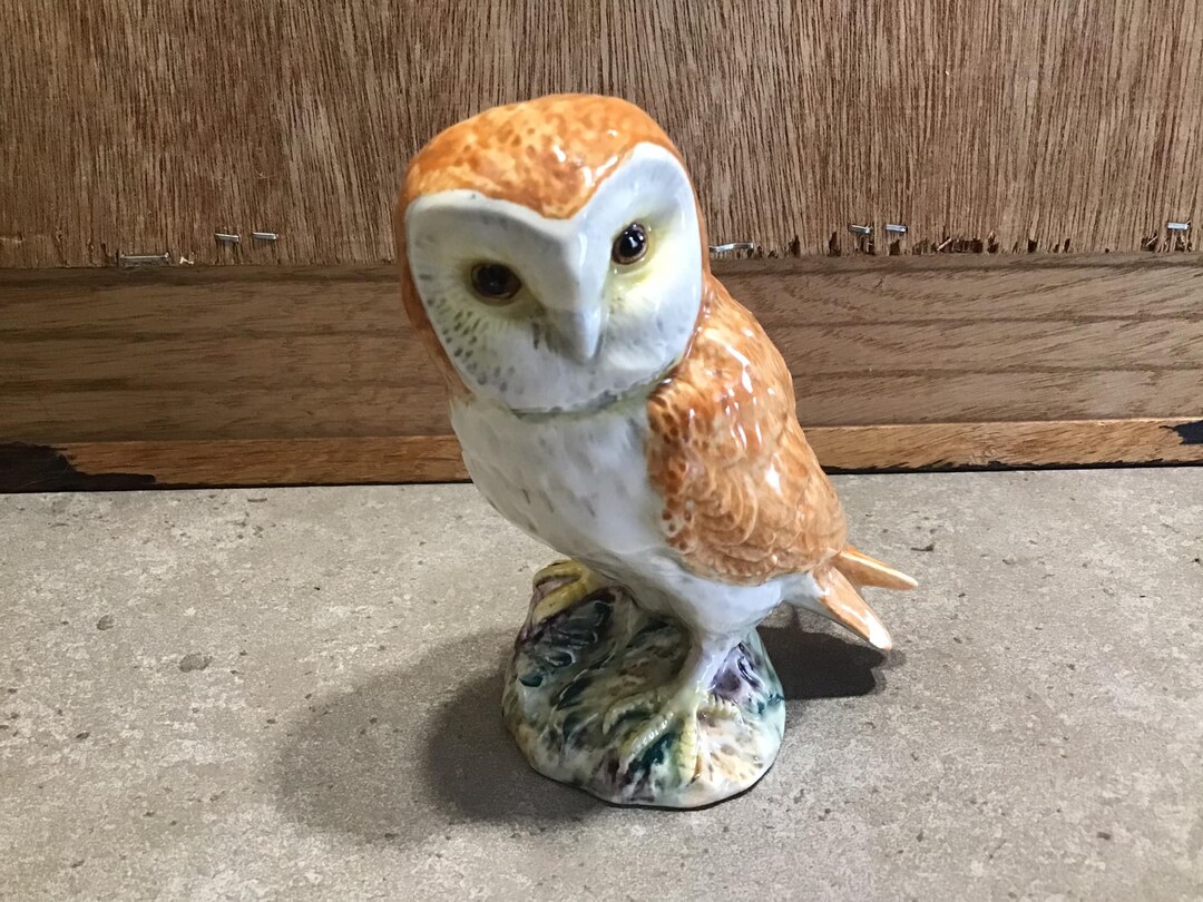 Vintage Beswick Porcelain barn Owl Bird Figurine No. 2026 Made in ...