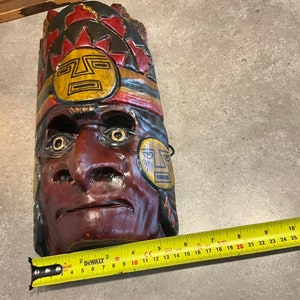 Vintage Wall Wooden Mask, Sacred Wooden Mask// Hand Carved//shamanic ...