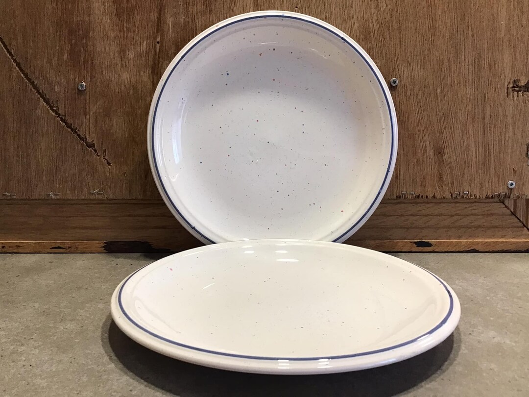 2 John Tams Banquet Pattern Made in England Stoneware Dinner Plates ...
