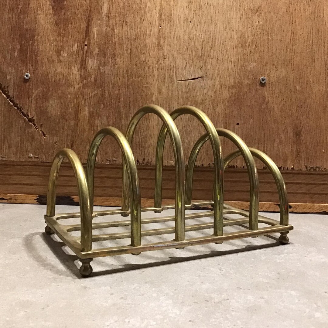 Vintage Brass Arch Letter Holder Mail Sorter Antique Brass Record or ...