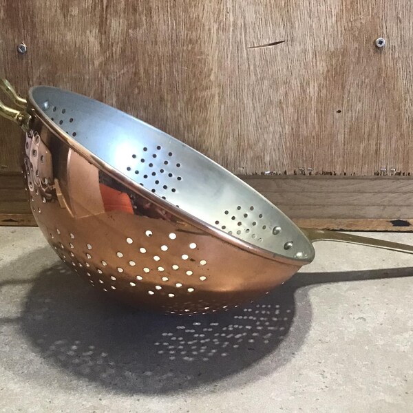 Copper Colander - Etsy