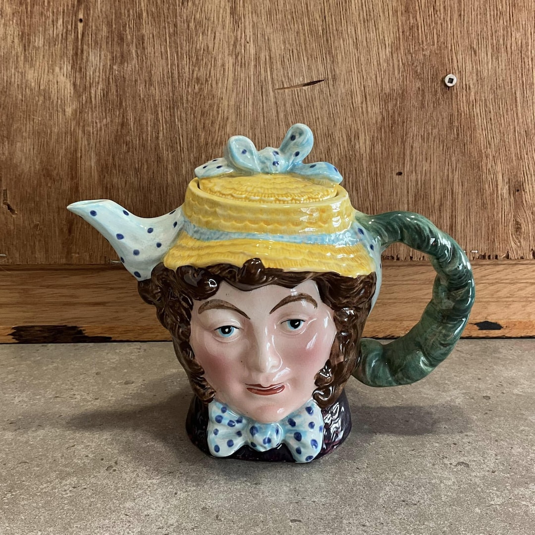 Vintage Beswick, Dolly Varden, Dickens, 3D Face Teapot 1203, Made in ...