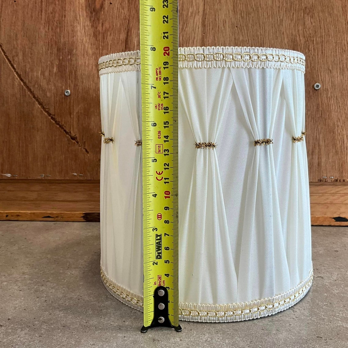 Small Vintage 8" Mid Century Drum Lamp Shade Hollywood Regency Textured ...