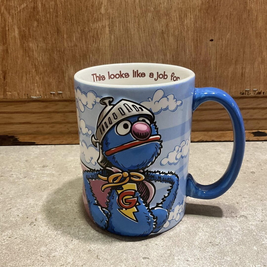 Gund, Super Grover Sesame Street Workshop 12oz Coffee Mug, This Looks ...