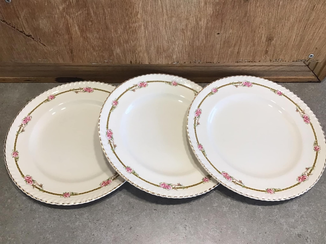 3 Vintage Old English Johnson Brothers Plates Made in England - RARE ...