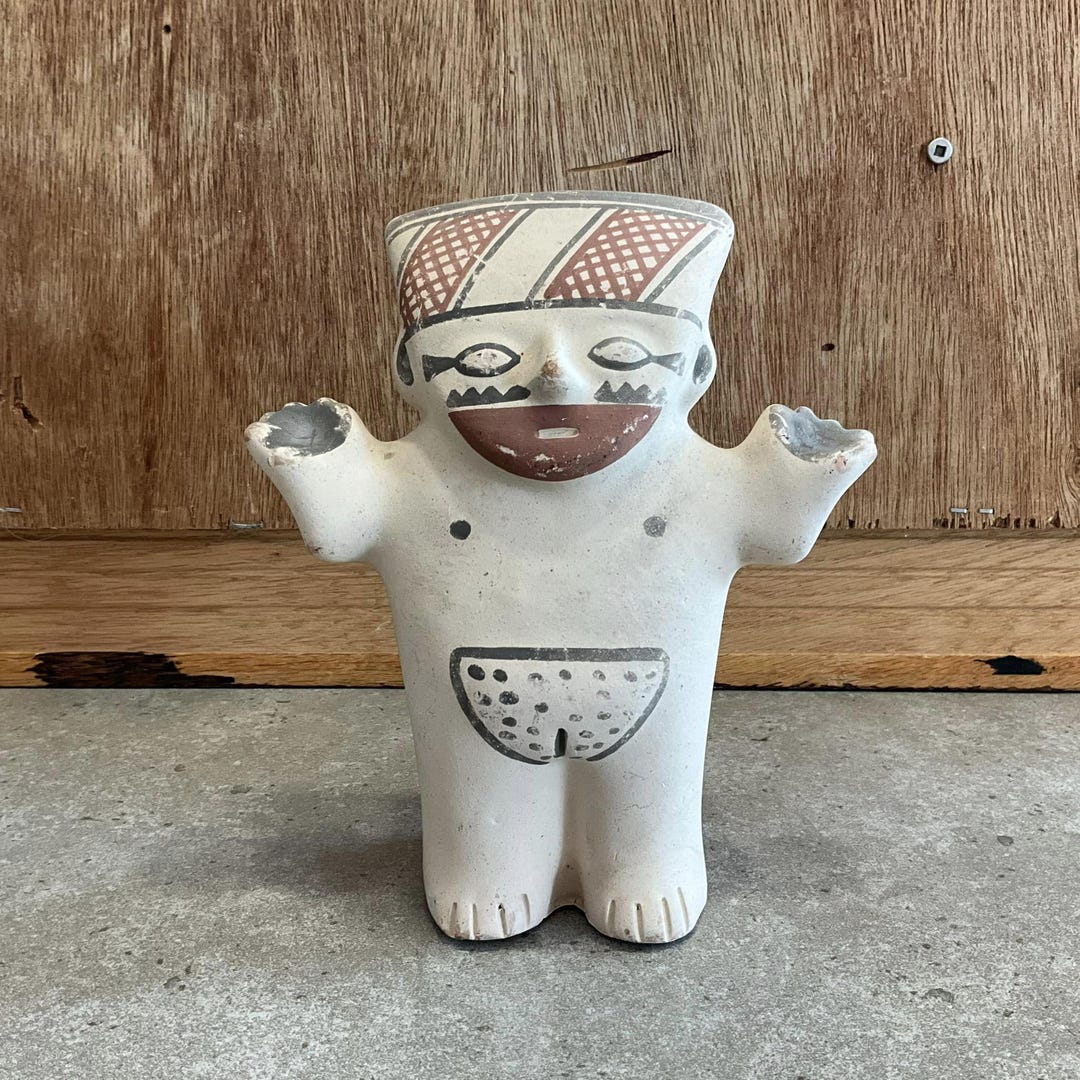 CUCHIMILCO Clay Figurine, Peru, Chancay, Aztec, Pre-columbian Style - Etsy