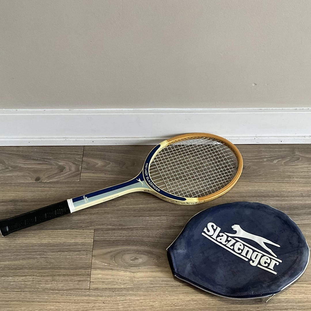 Vintage the Lady Slazenger Wood Tennis Racket: England Sports Decor - Etsy