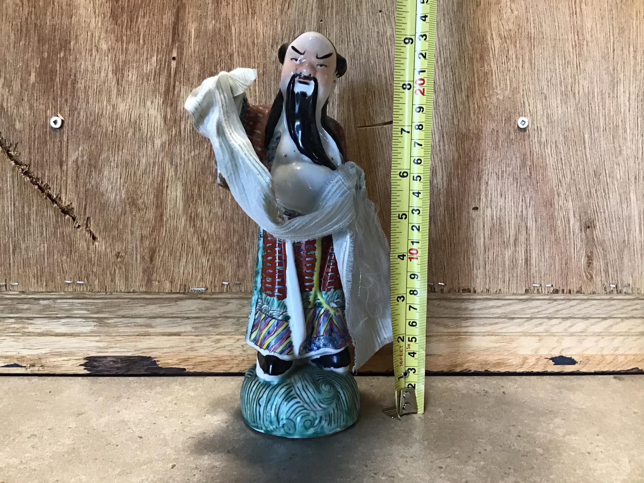 Porcelain Chinese Wise Man Figurines // Chinese God Lucky - Etsy