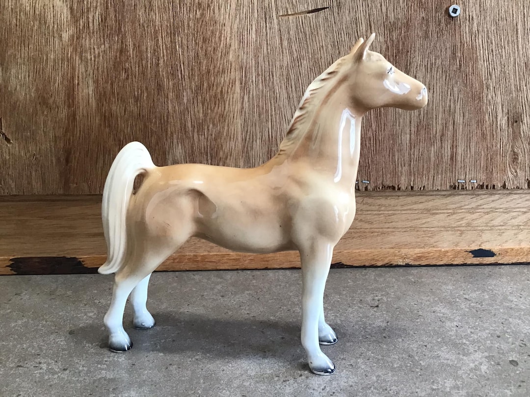 Vintage Ceramic Horse Figurine - Etsy