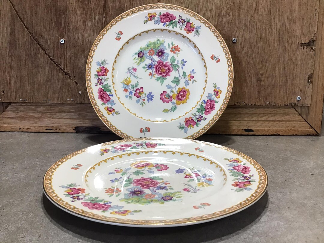 2 Vintage Royal Staffordshire AJ Wilkinson Dinner Plates Made in ...