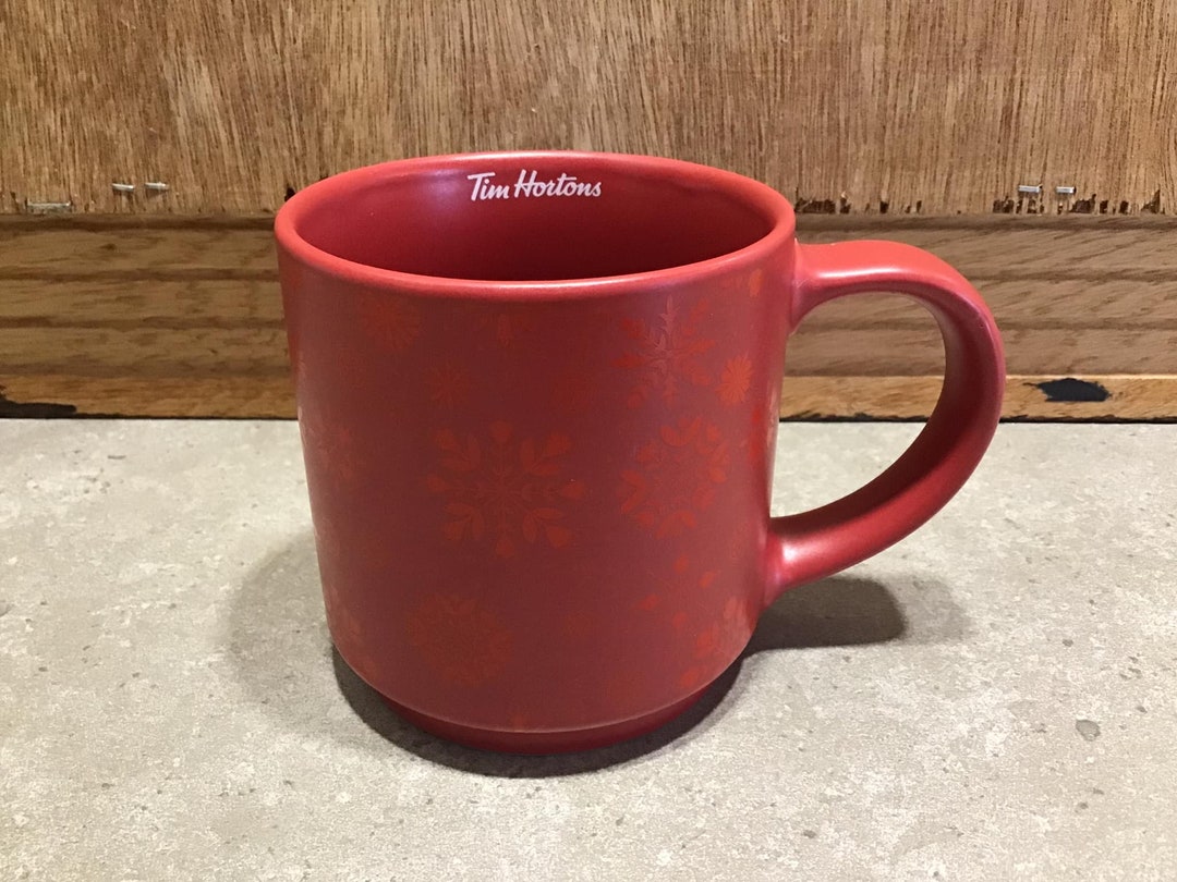 Tim Hortons Red Holiday Coffee Tea Mug Cup - Etsy