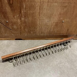 Vintage Tie Rack Necktie Display With 40 Hooks Mens Retro Belt Hanger ...