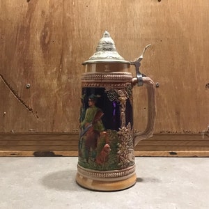 Vintage Gerz W. Germany Beer Mug With Lid: Decorative Barware - Etsy