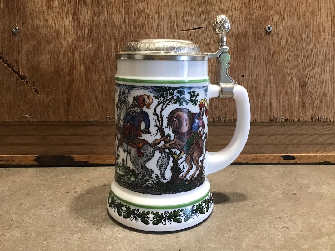 Vintage BMF Beer Stein German Covered Beer Mug With Lid, Made in ...