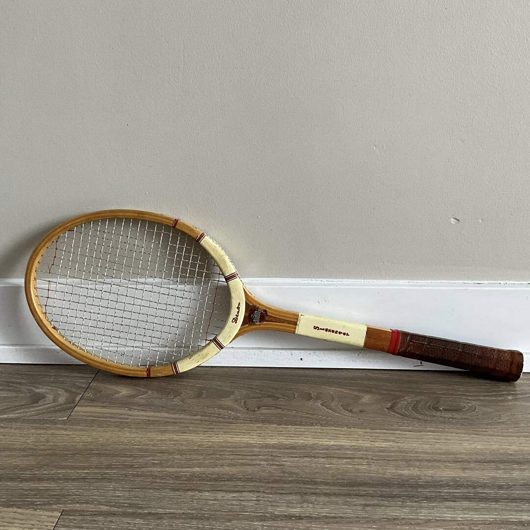 Slazenger Demon Wood Tennis Racket Medium 4 5/8 Original Genuine ...