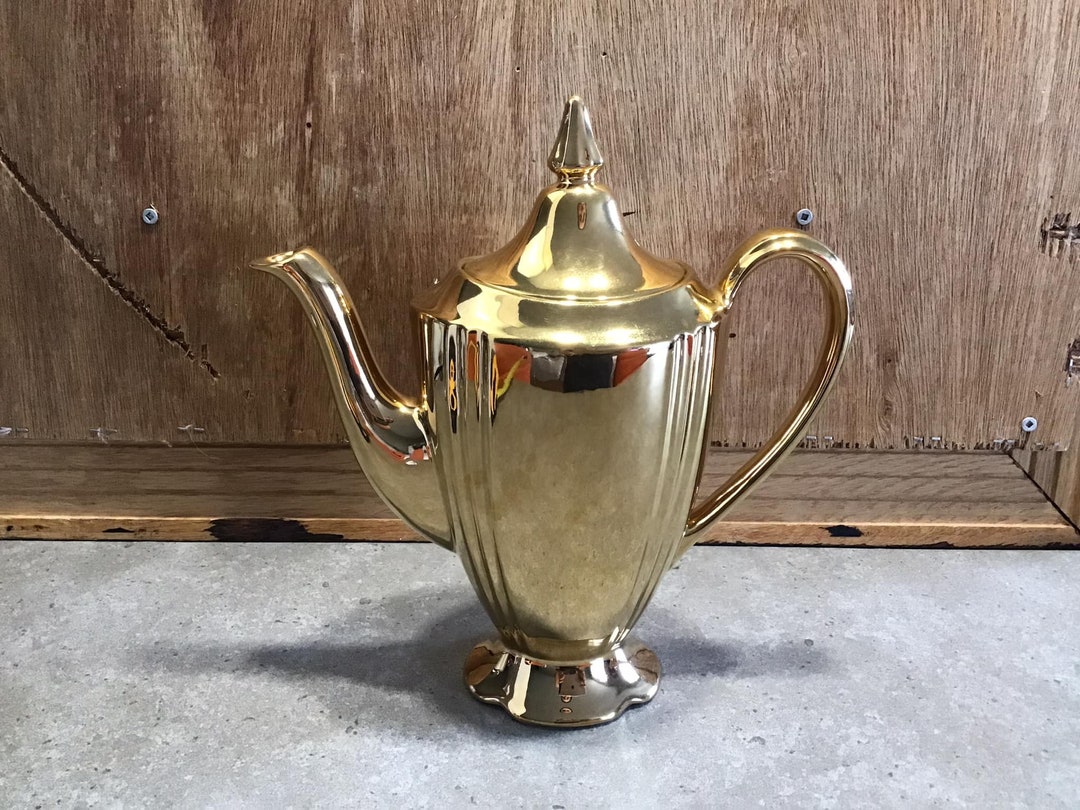 Royal Winton Grimwades Golden Coffee Pot Made in England - Etsy