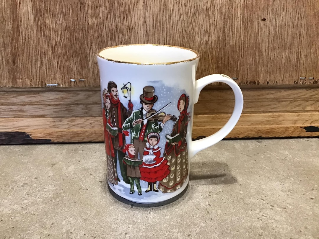 Vintage St. George England Fine Bone China Mug Singing Carolers ...