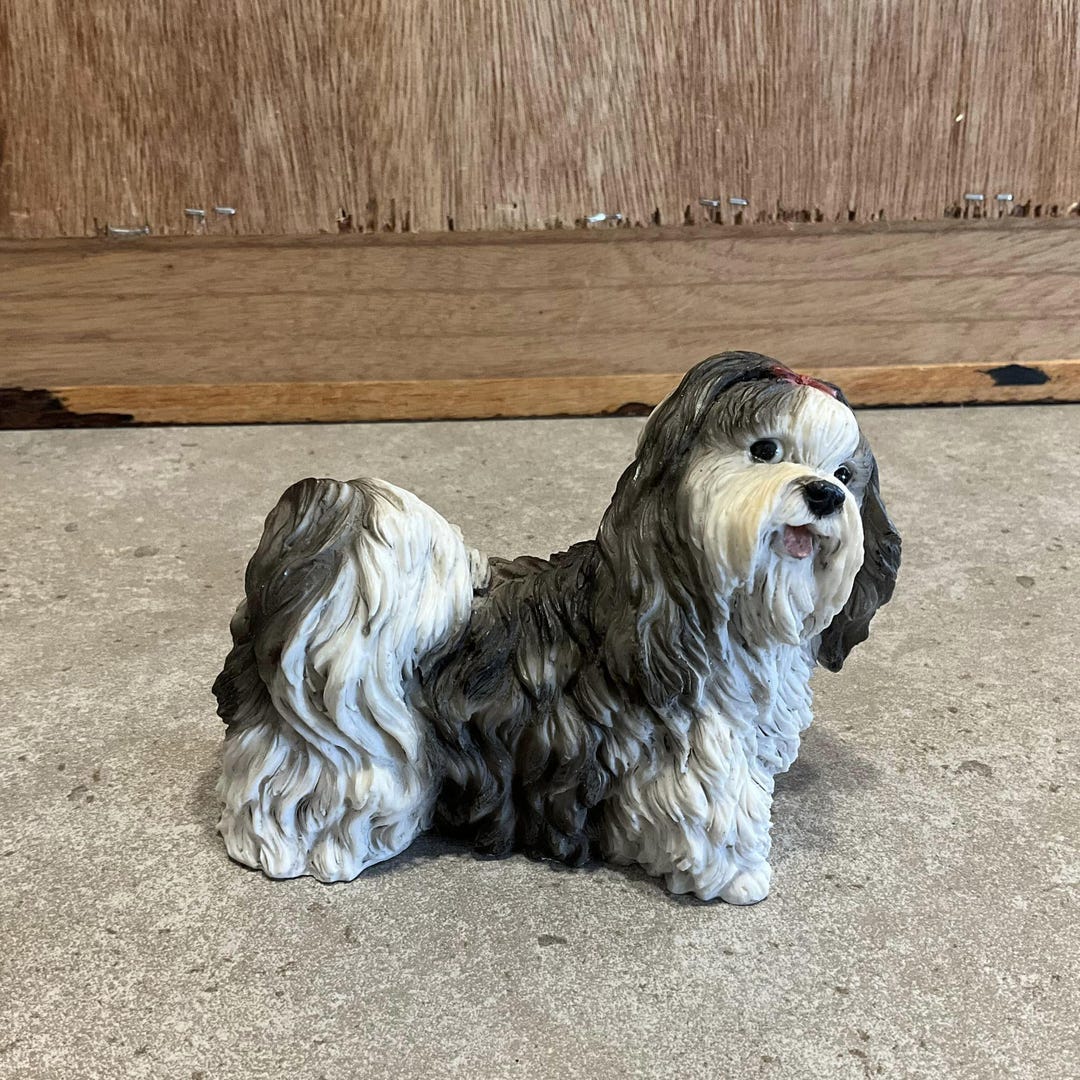 Shih-tzu Dog Figurine by Castagna Italy 1988 Cute Doggie - Etsy