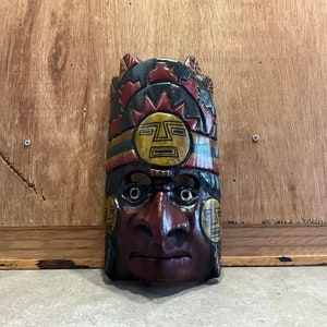 Vintage Wall Wooden Mask, Sacred Wooden Mask// Hand Carved//shamanic ...