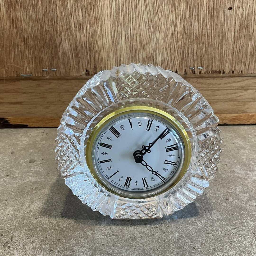 Tyrone Crystal Round Mantel Clock Made in Ireland - Etsy