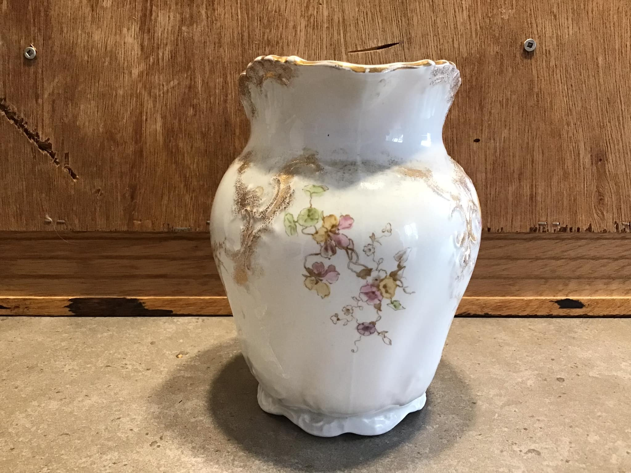 Antique Bishop & Stonier Imperial Semi Porcelain Floral Pitcher England ...