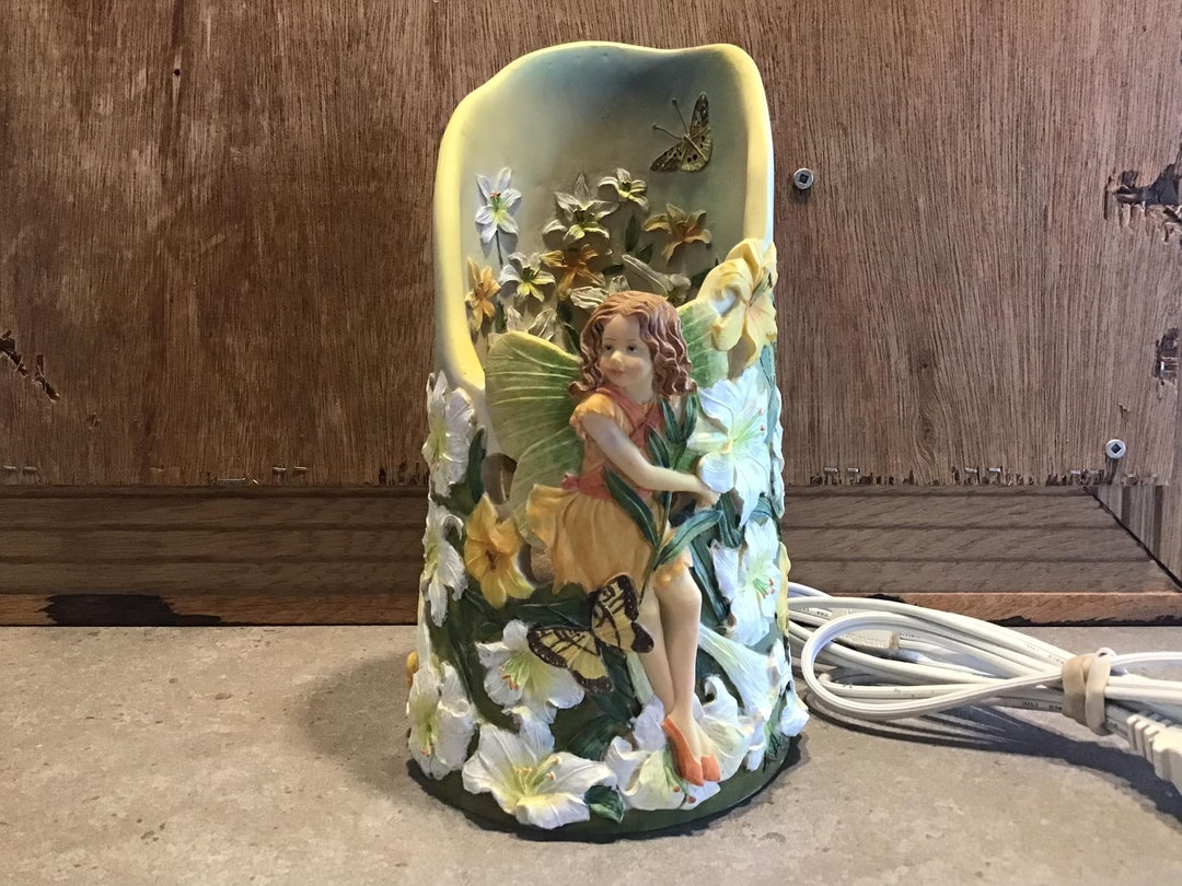 3D Fairy Table Lamp With Flowers and Butterflies - Etsy