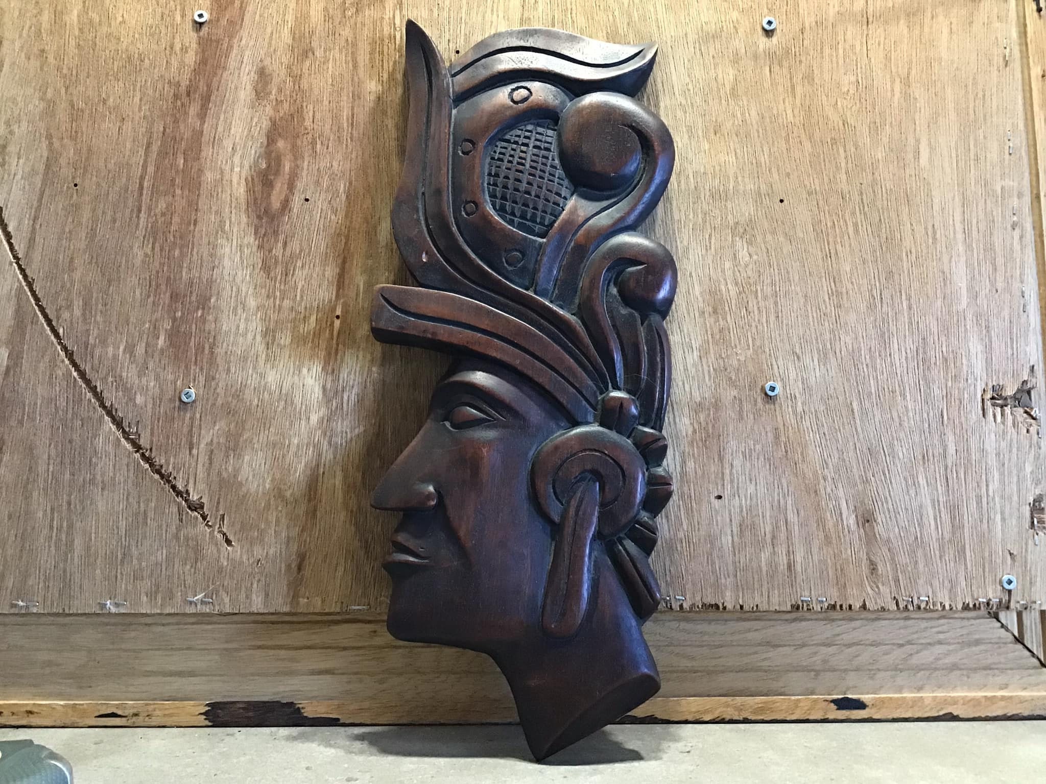 Vintage Honduras Wooden Mask Wall Hanging Mask Folk Art - Etsy