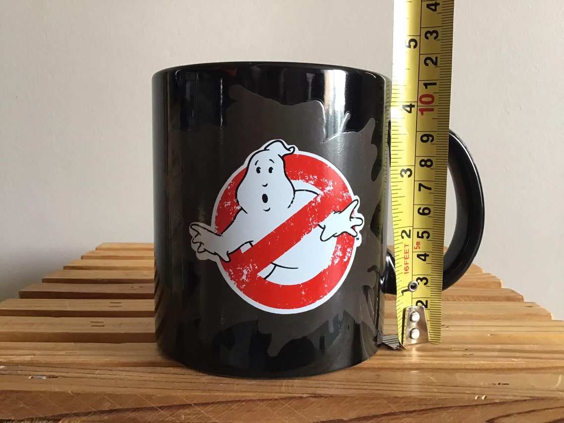Collectible Ghostbusters Mug Black With Red Excellent | Etsy