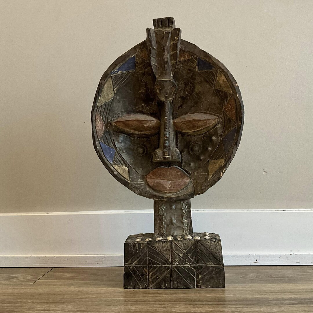 Reliquary Guardian Figure, Wood Statue Ghana, Embodying Powerful ...