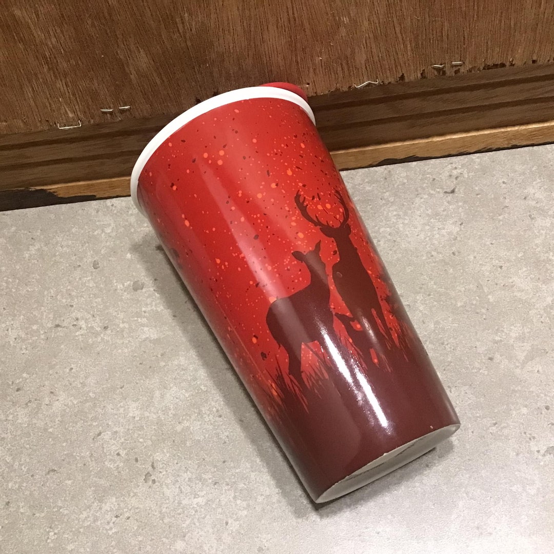 Tim Hortons Limited Edition Ceramic Travel Mug: Deer & Elk Winter ...