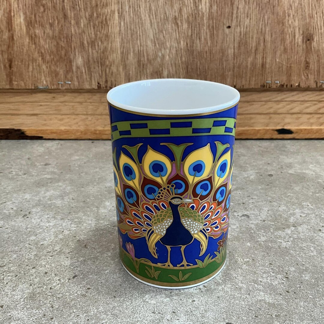 Harrods London English Fine Bone China Mug Peacock Made in England - Etsy