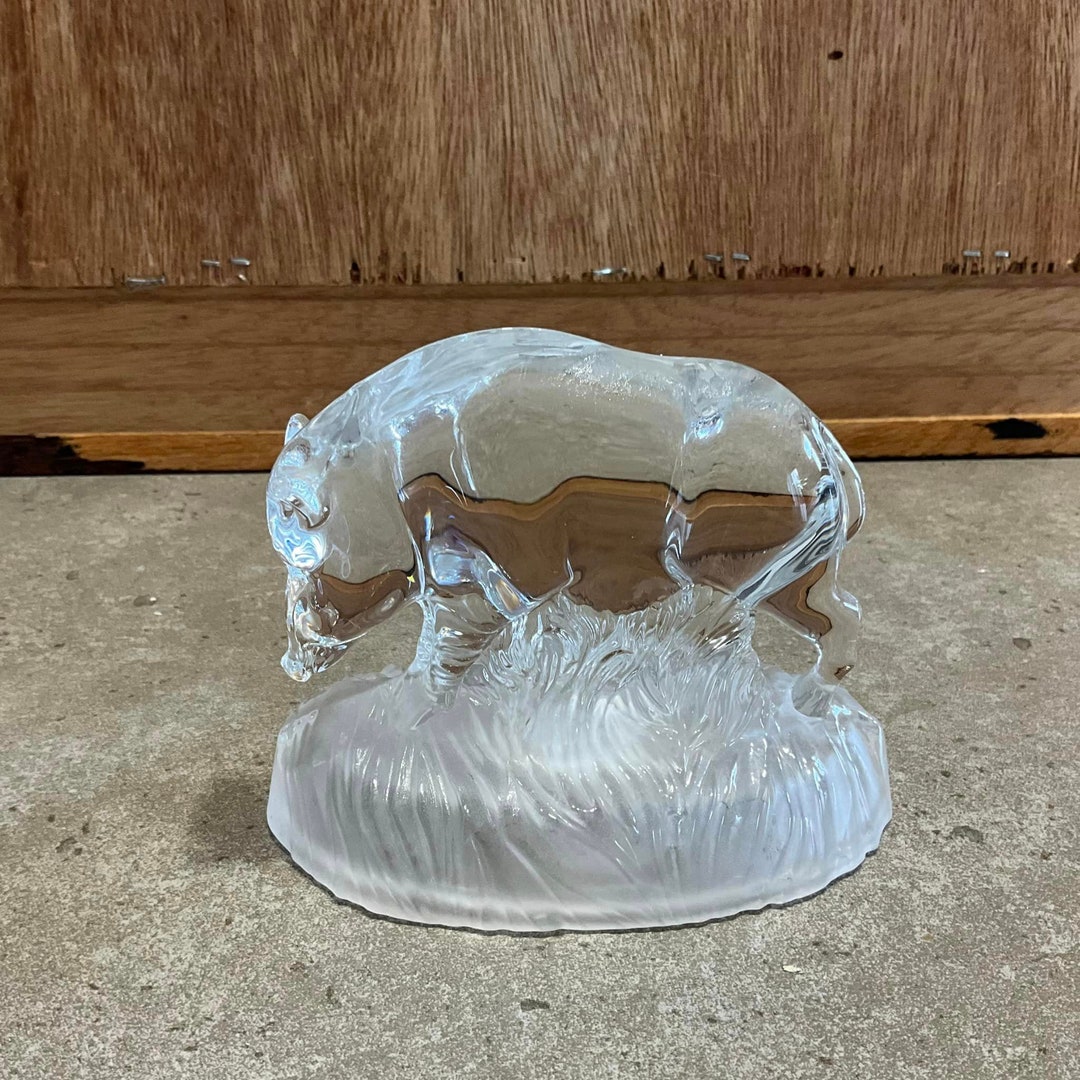 Vintage Crystal Boar Figurine Cristal D’arques Made in France - Etsy