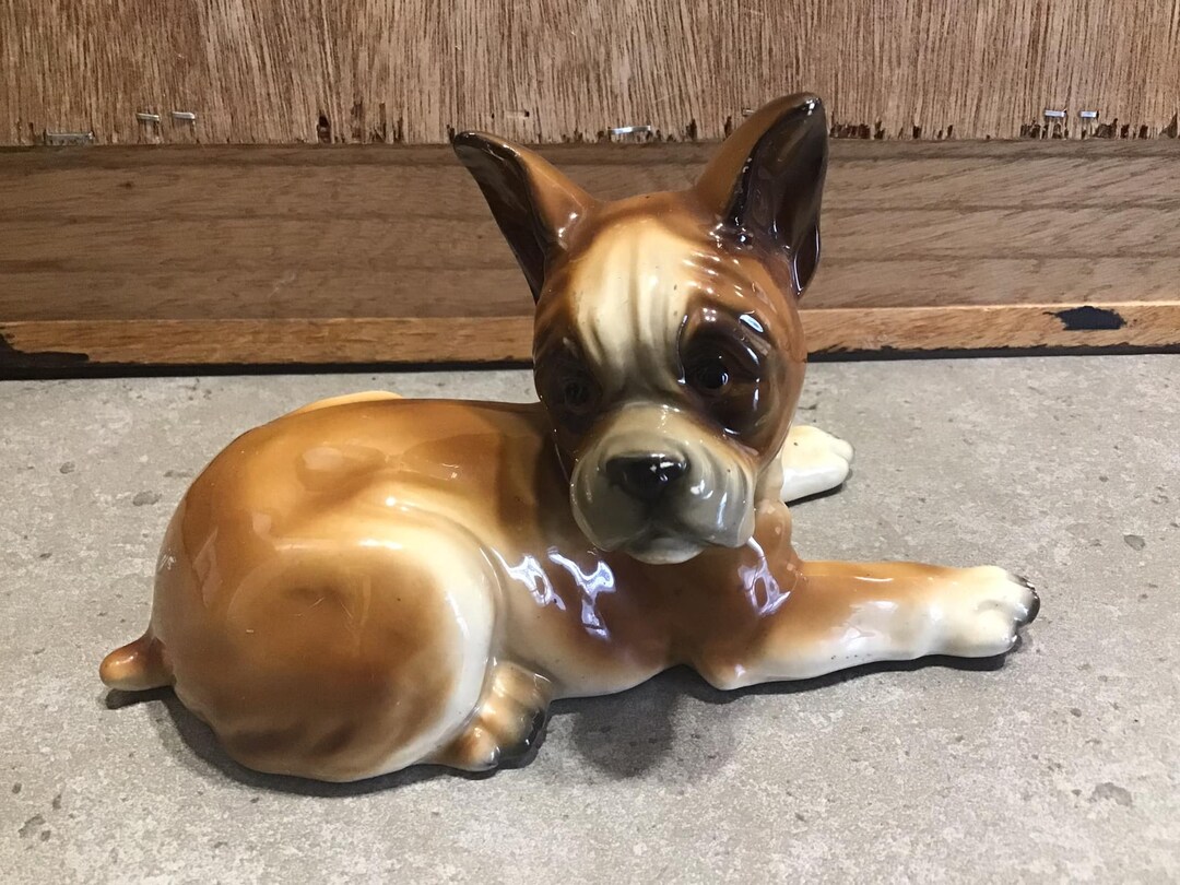 Dog Figurine Collectible Ornament Pet Sculpture Made in Japan - Etsy