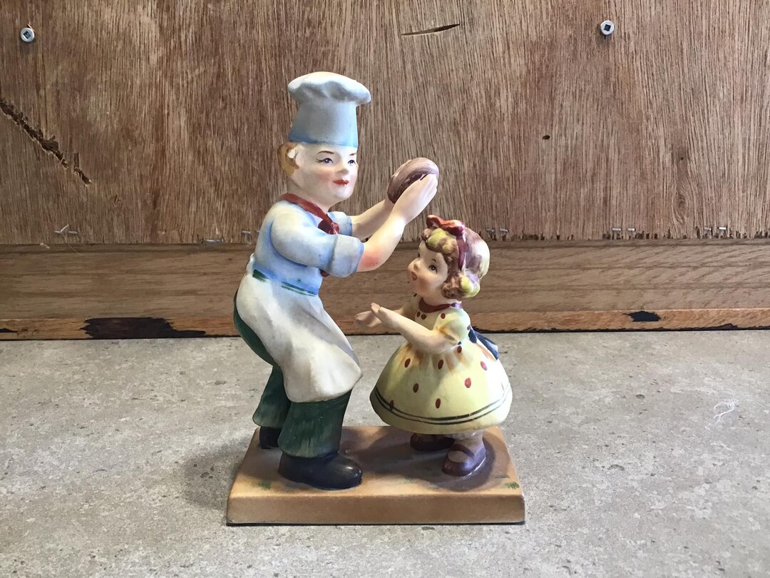 Lefton PAT A CAKE Baker Nursery Rhyme Figurine #1248 6" Japan - Etsy
