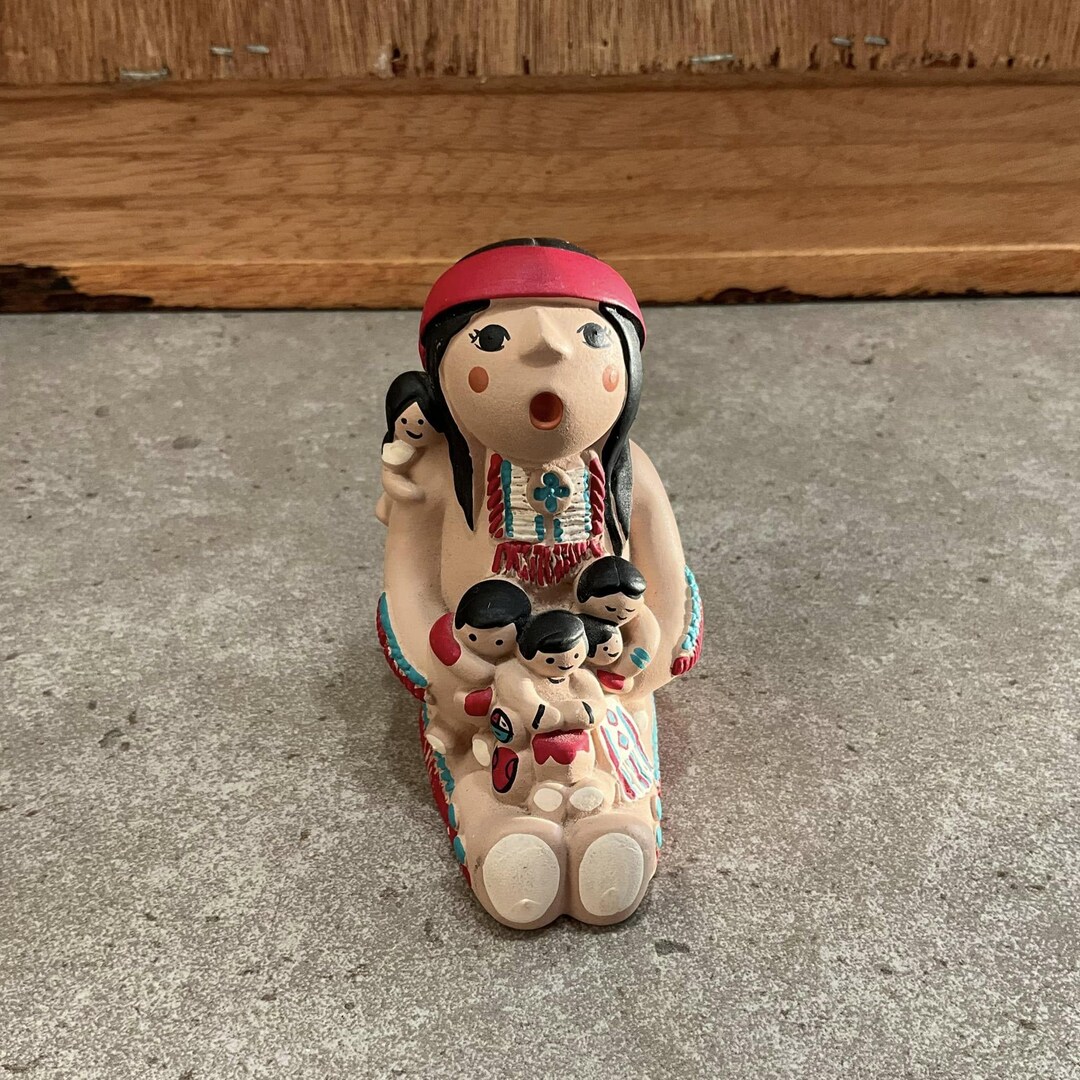 Native Storyteller, Storyteller Hopi Native American Woman 5 Children ...