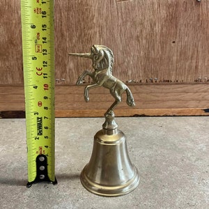 Vintage Brass Unicorn Bell: Mythical Creature Hand Bell - Etsy